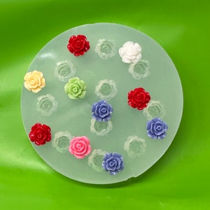 Small Rose Molds Silicone Tiny Rose Mold 10mm Nail Art Flower Resin ...