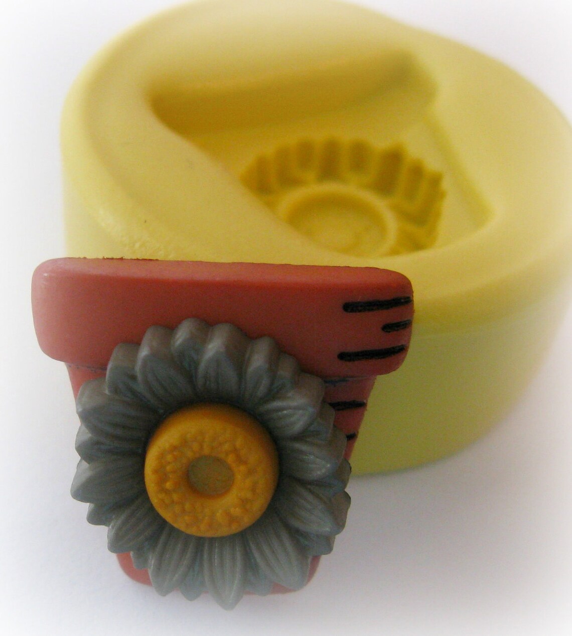 Mini Clay Pot Mold Autumn Clay Pot Sunflower Mold Fondant - Etsy