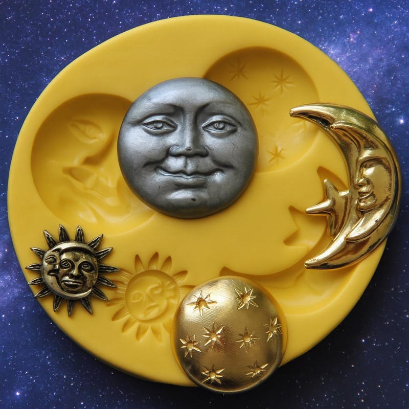 Silicone Mold Stars Moons - Etsy