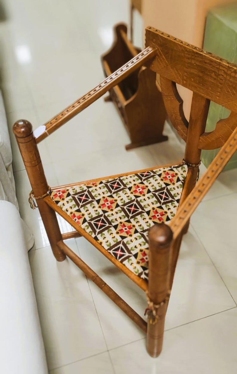 Rare Vintage 1930s Oak Monastic Chair by Worpswede - Handmade & Carded ...