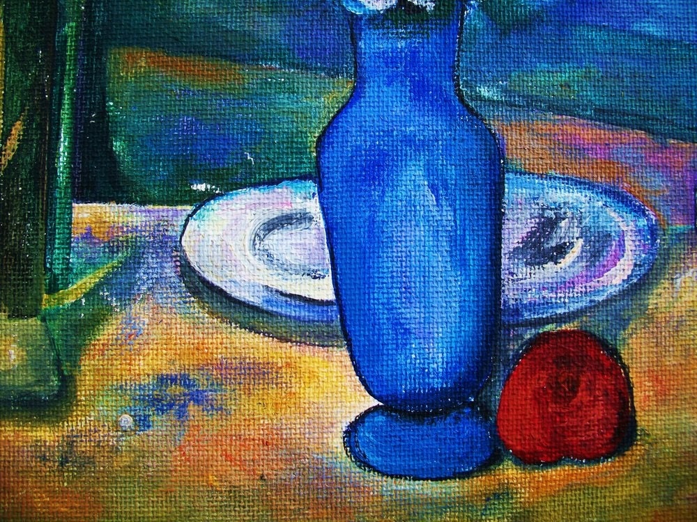 Artist Study of THE BLUE VASE by Paul Cezanne - Etsy