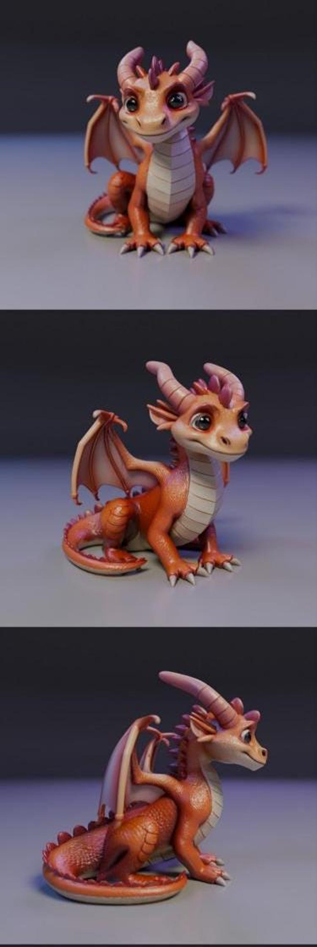 Red Dragon STL File: 3D Print Model for Tabletop Games (digital ...