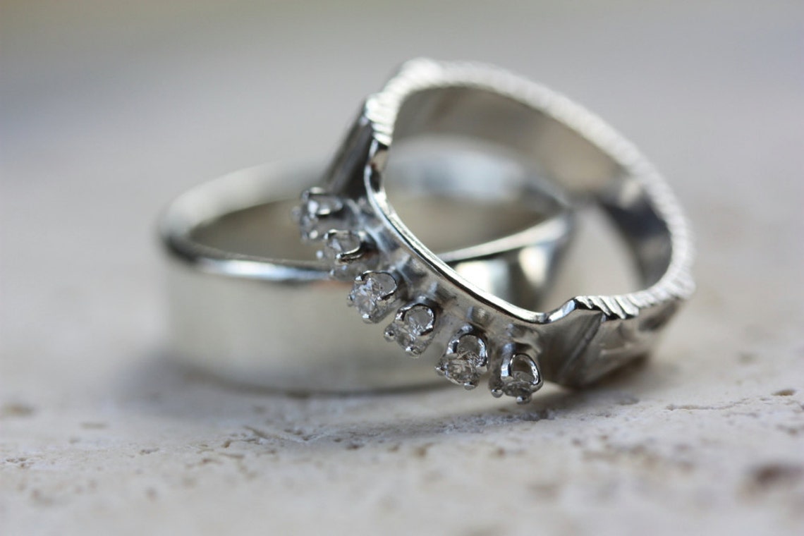 Custom Wedding Rings Made to Order Silver or Gold and - Etsy
