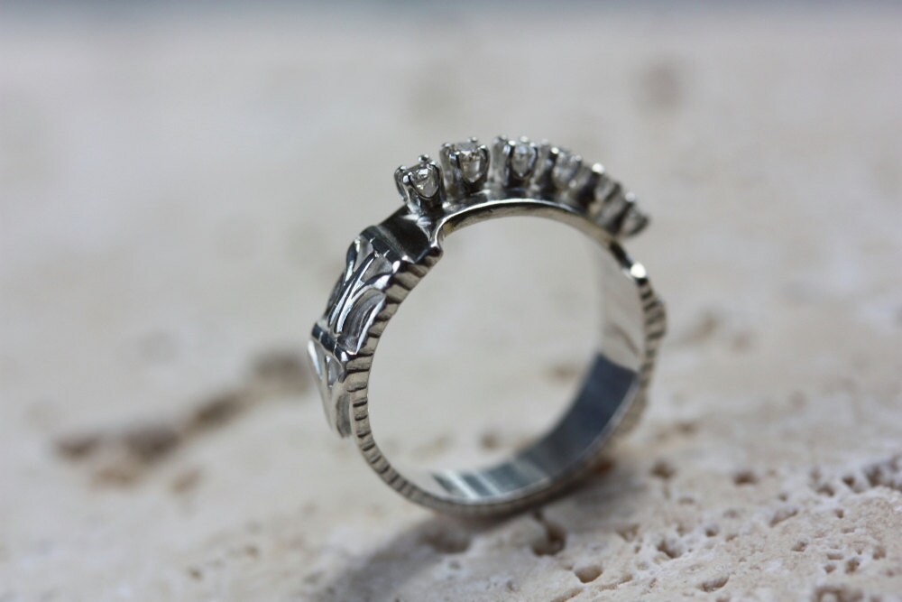 Custom Wedding Rings Made to Order Silver or Gold and Diamonds - Etsy