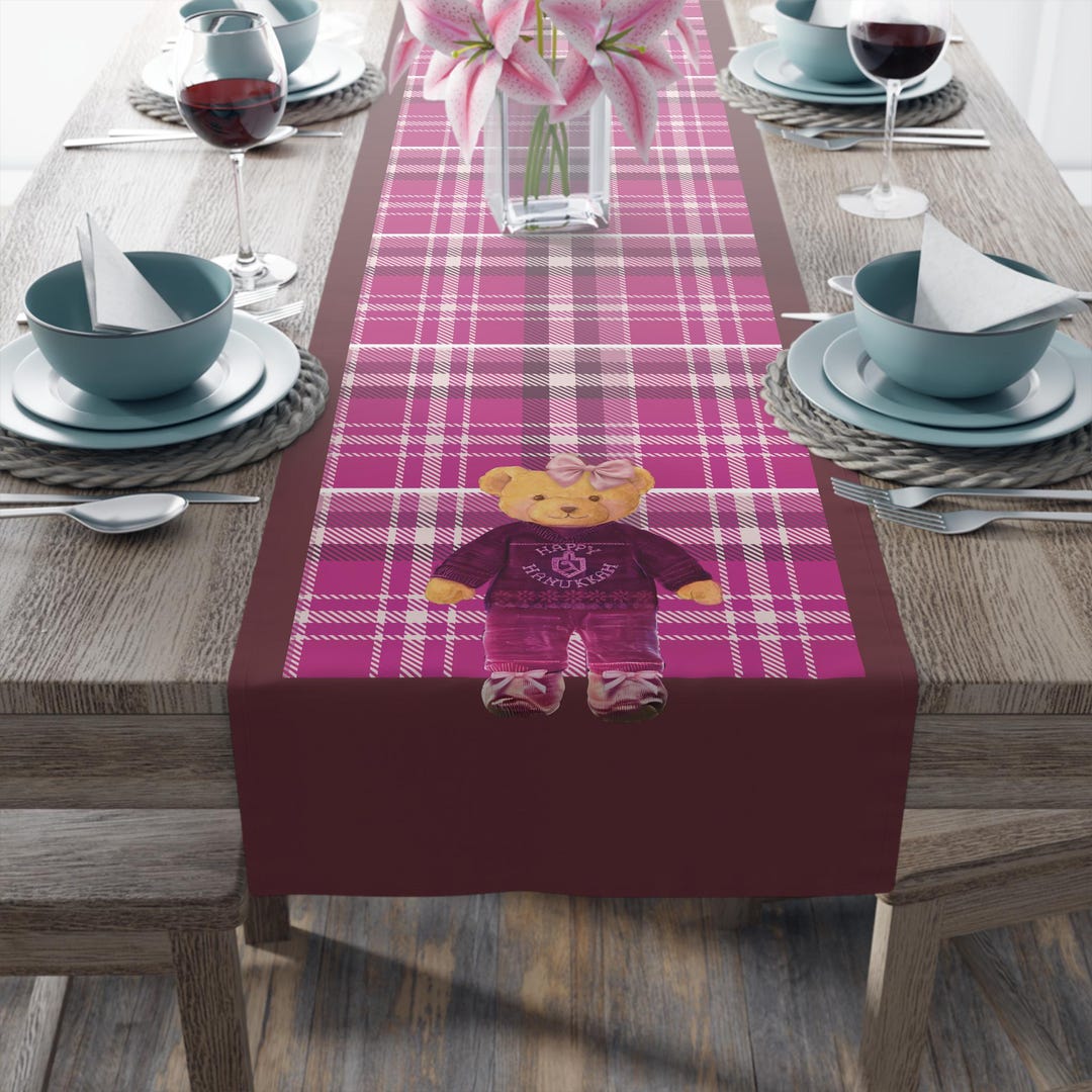 Copy of Ralph Lauren Inspired Hanukkah Table Runner (cotton, Poly) 2 ...