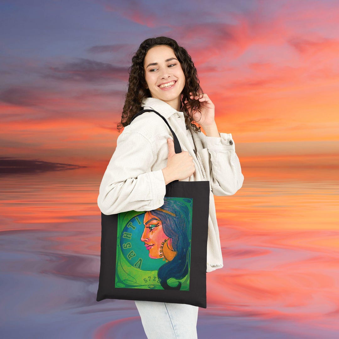 Queen Vashti Purim Cotton Reusable Mishloach Manot /schlepping Canvas ...