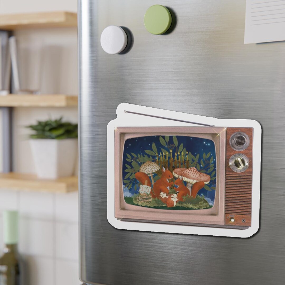 Hanukkah 'TV Special' Die-cut Magnets, 5 Sizes Available Woodland ...