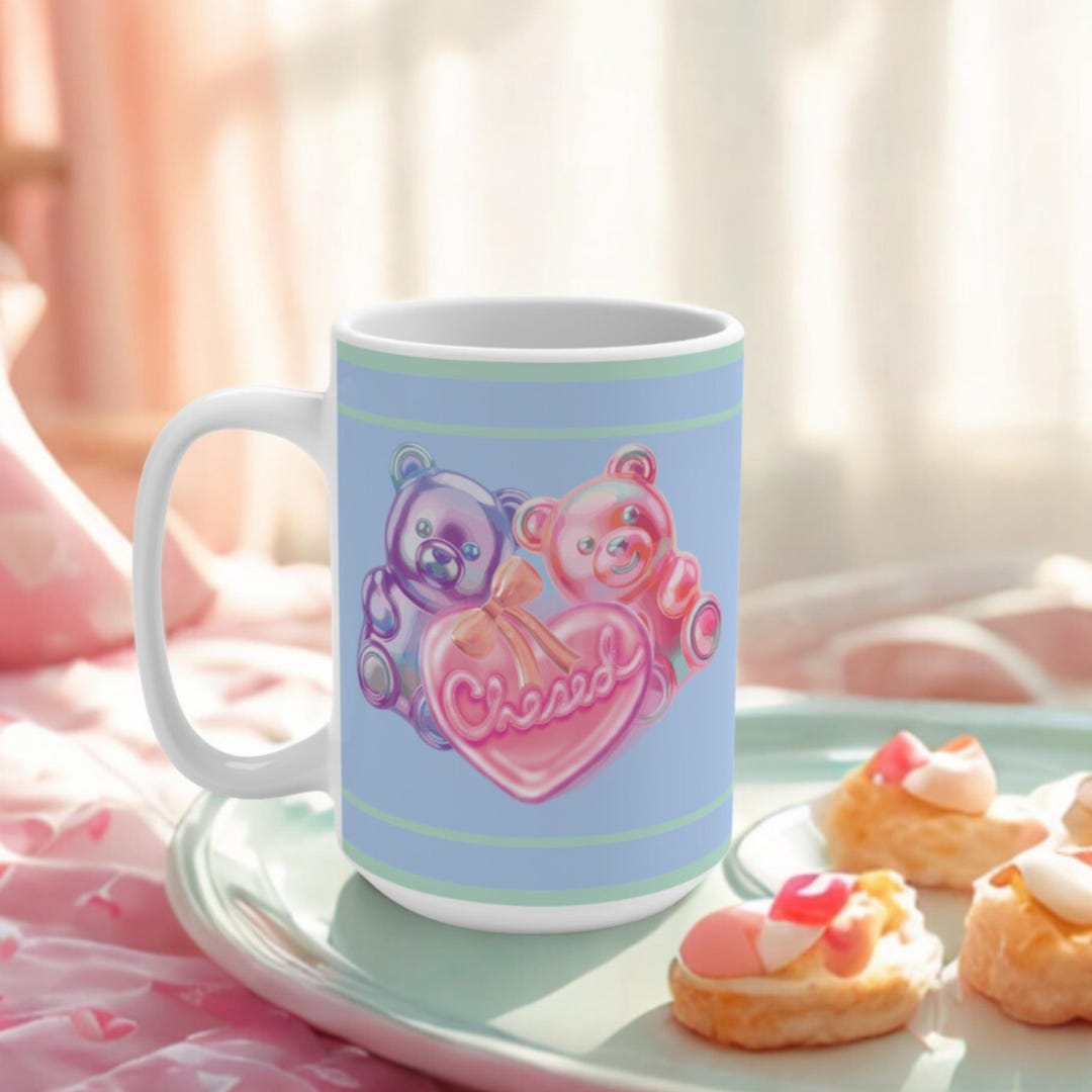 Gummy Heart Chesed (loving Kindness)torah Values Mug 15oz BPA and Lead ...
