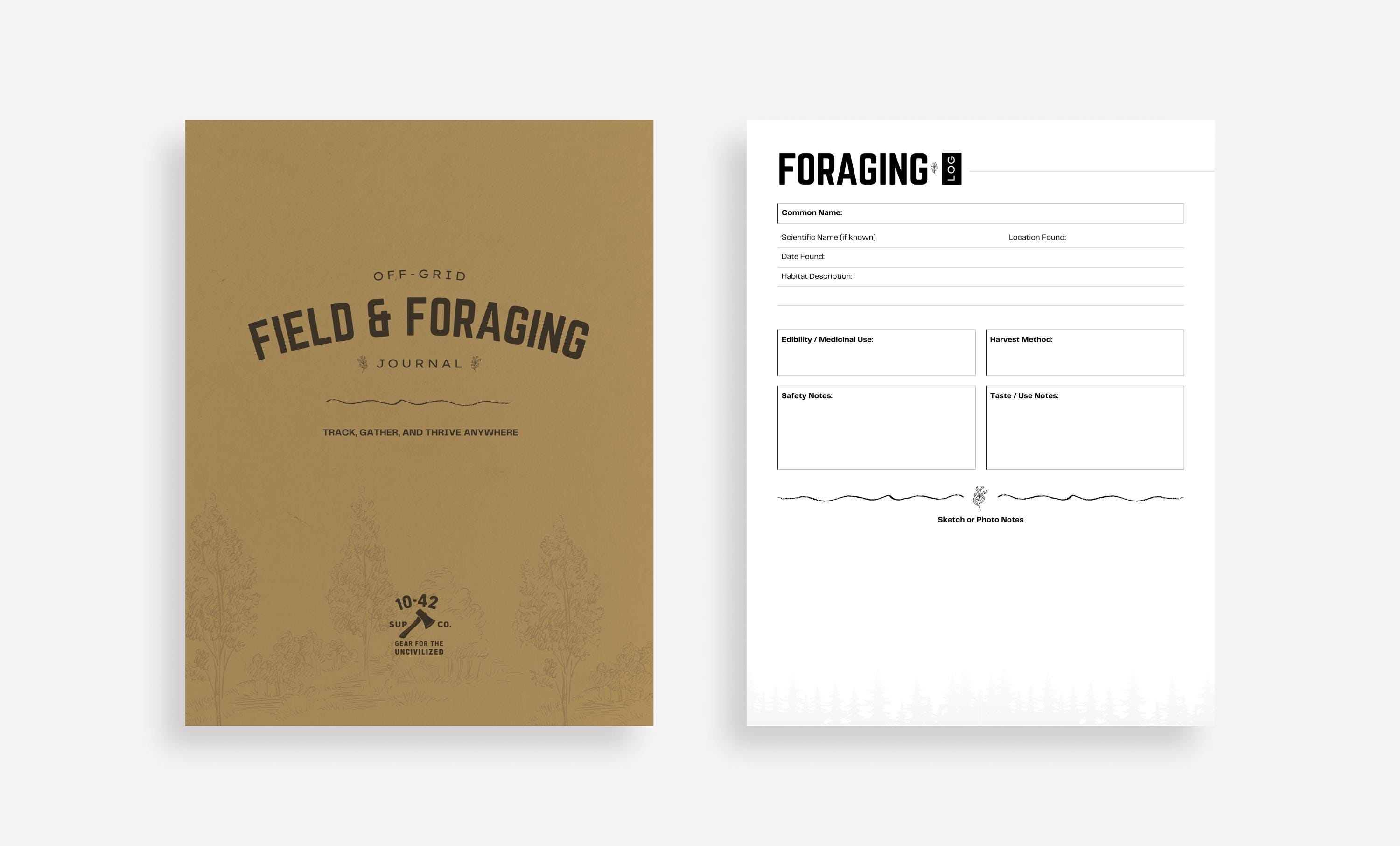 Harvest Log Printable, Field and Foraging Journal, 1042 Supply, off ...