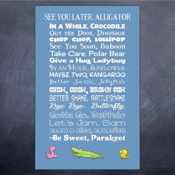 See You Later Alligator - Etsy