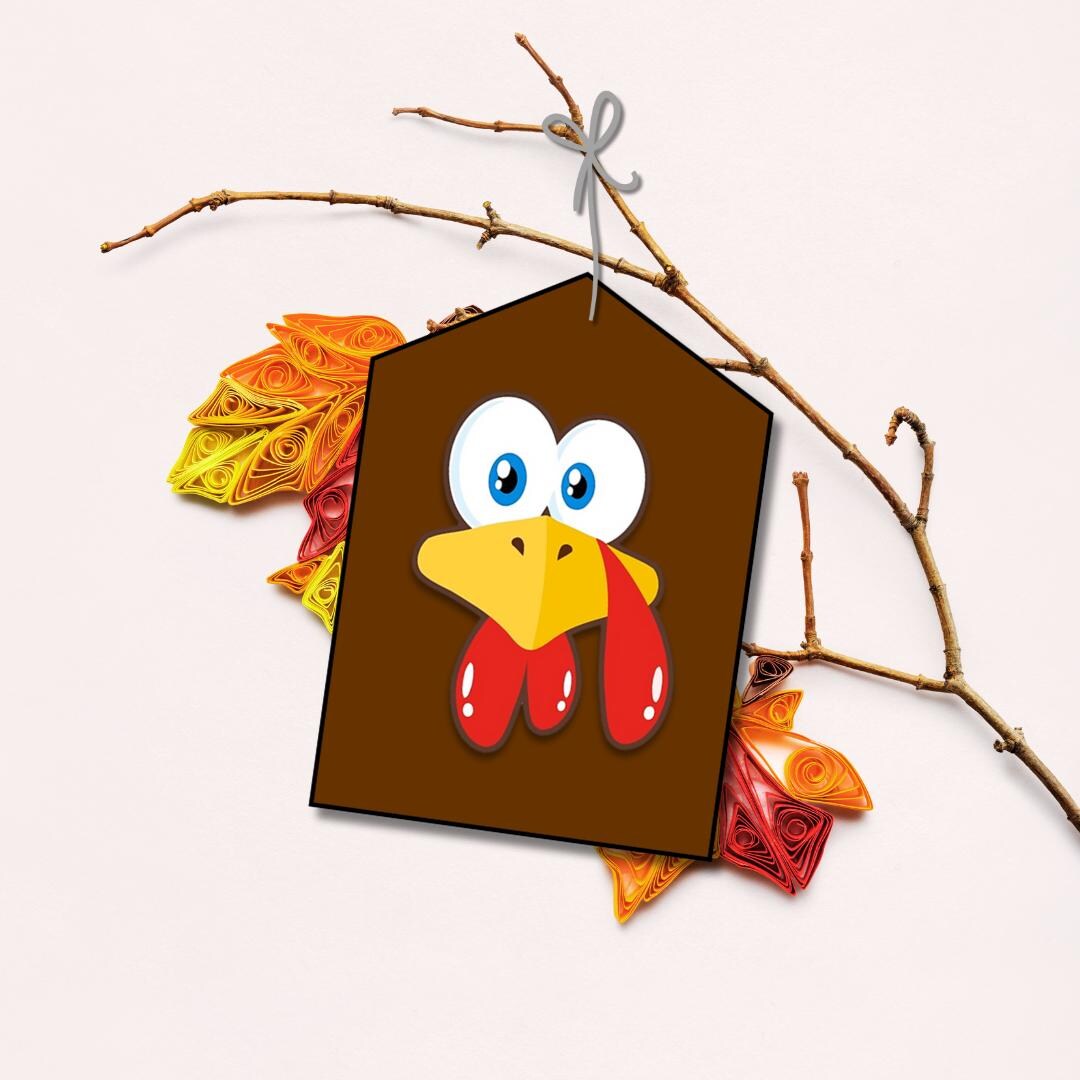 Turkey Face Gift Tags – Printable Thanksgiving Tags for Treat Bags ...