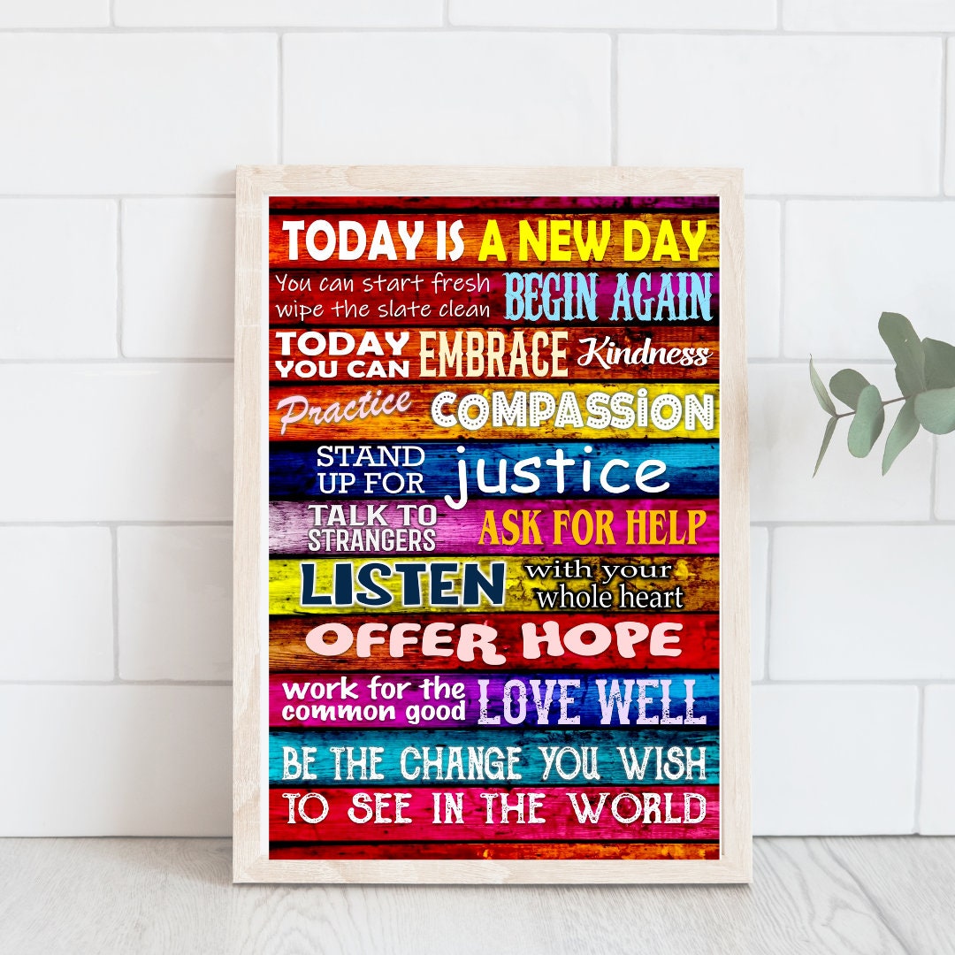 Social Work Help Others Poster: Inspirational Office Decor (digital ...