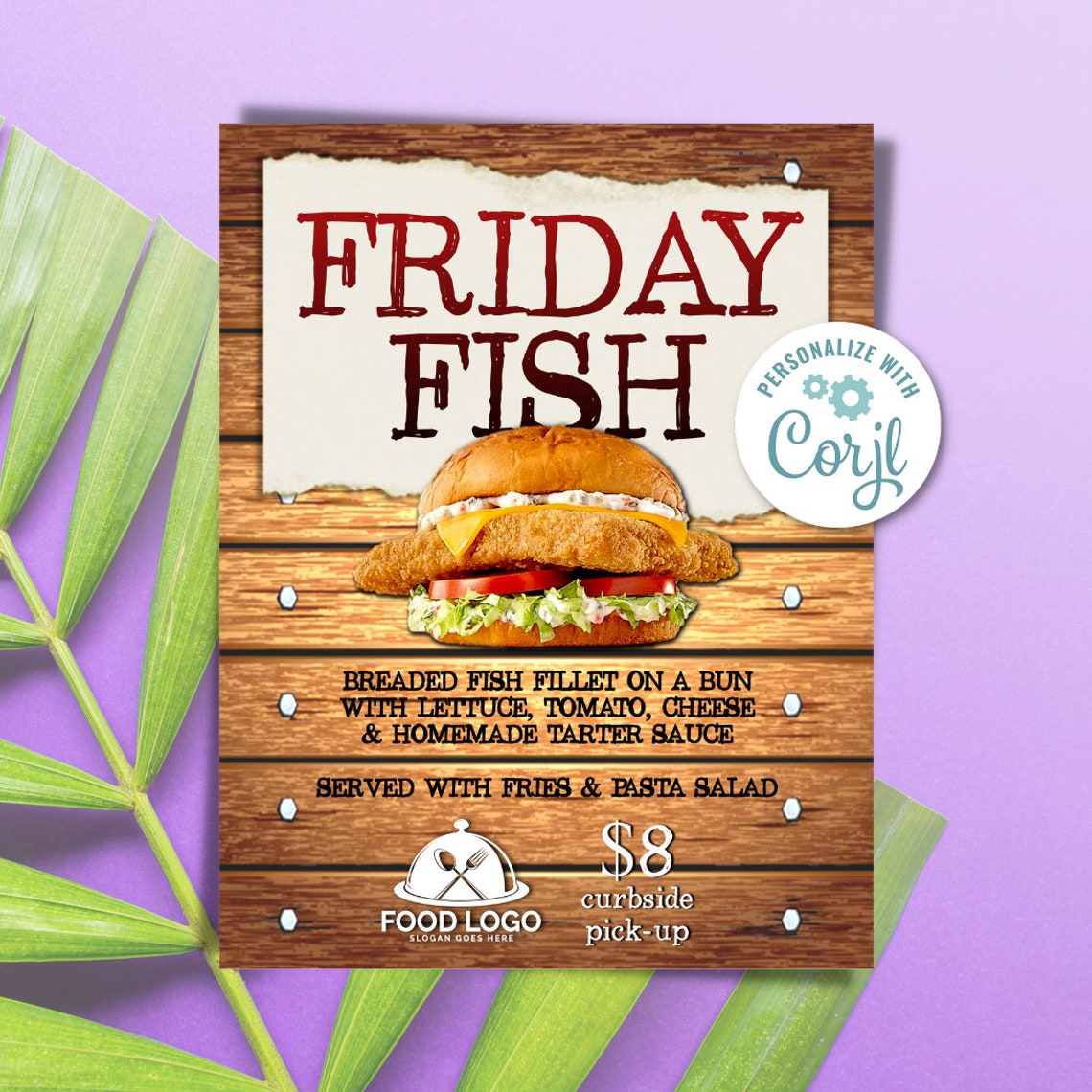 Friday Fish Flyer, Restaurant Fish Flyer, Catering Fish Flyer, Every ...