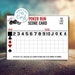 Poker Run Score Card, Custom Poker Run Scorecard, Motorcycle Charity ...