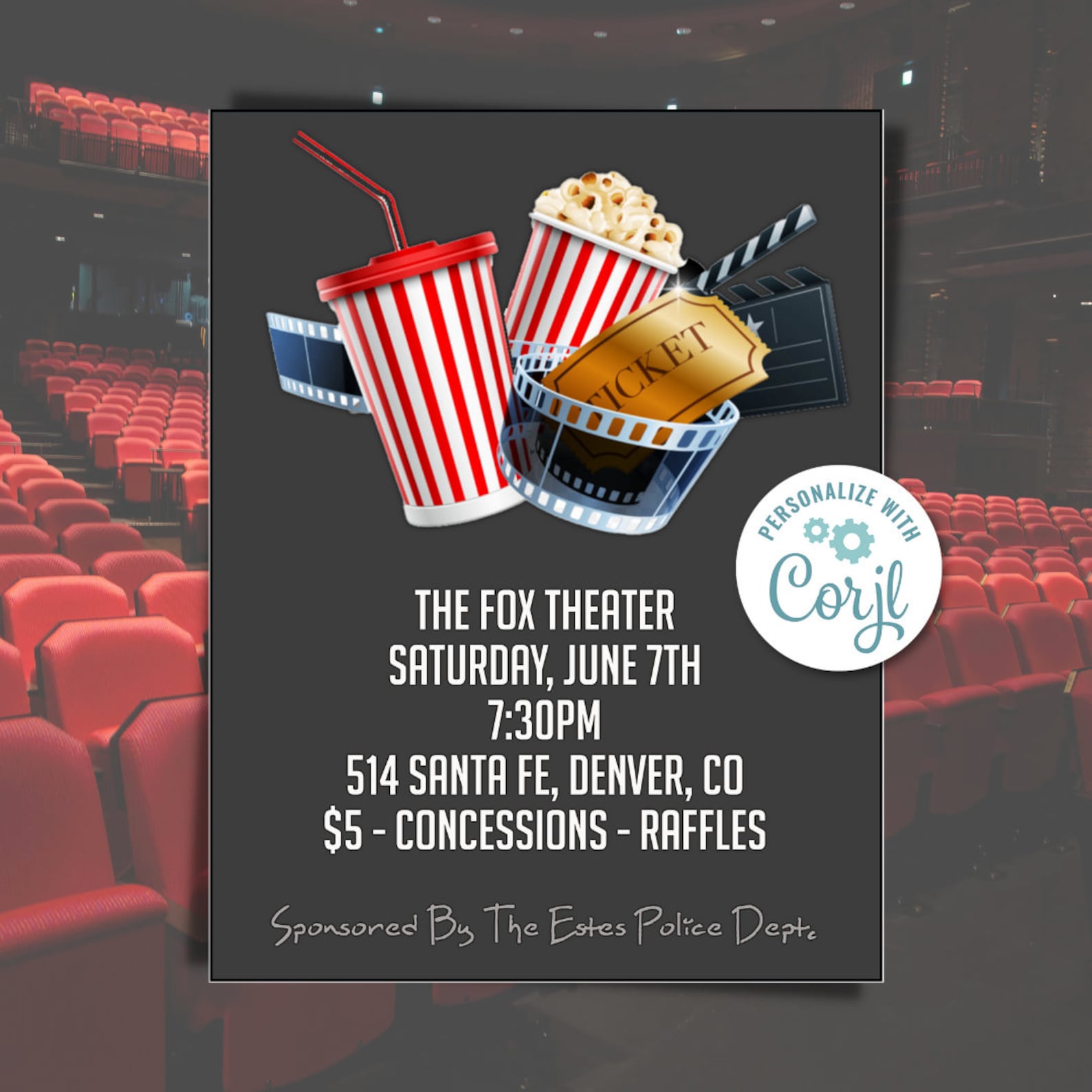 Movie Night Flyer, Film Night Flyer, Theater Flyer, Theater Show ...