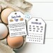 Farm Fresh Eggs Gift Tags – Printable Rustic Country Labels – Perfect ...