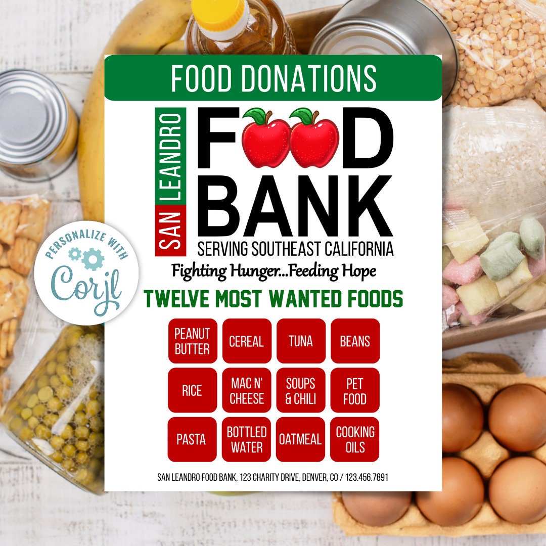Community Food Drive Flyer, Food Bank Flyer, Food Bank, School Church ...