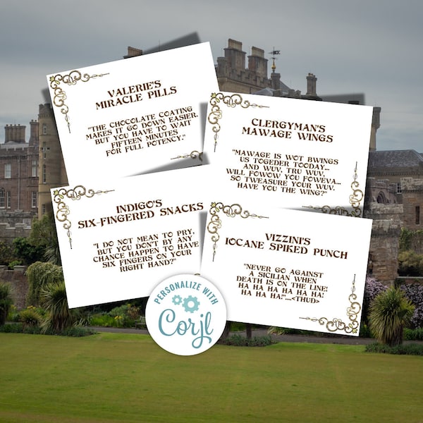 Princess Food Labels - Etsy