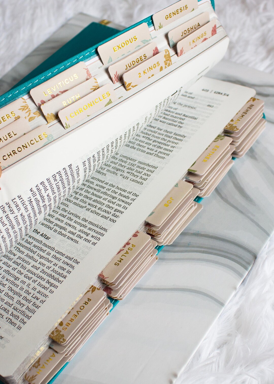 Bible Tabs – Floral Design (only Tabs) | | NIV VERSION - Etsy