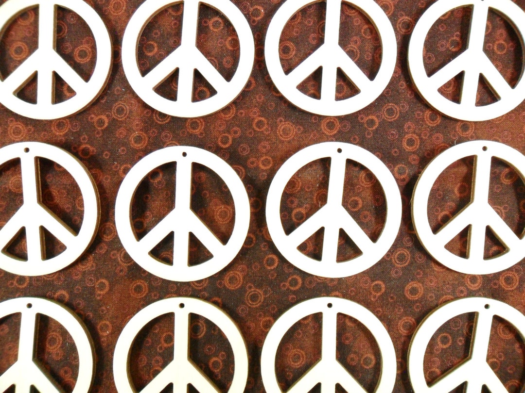 Peace Symbol Earring Blanks 2" Laser Cut Wood Shapes - Etsy