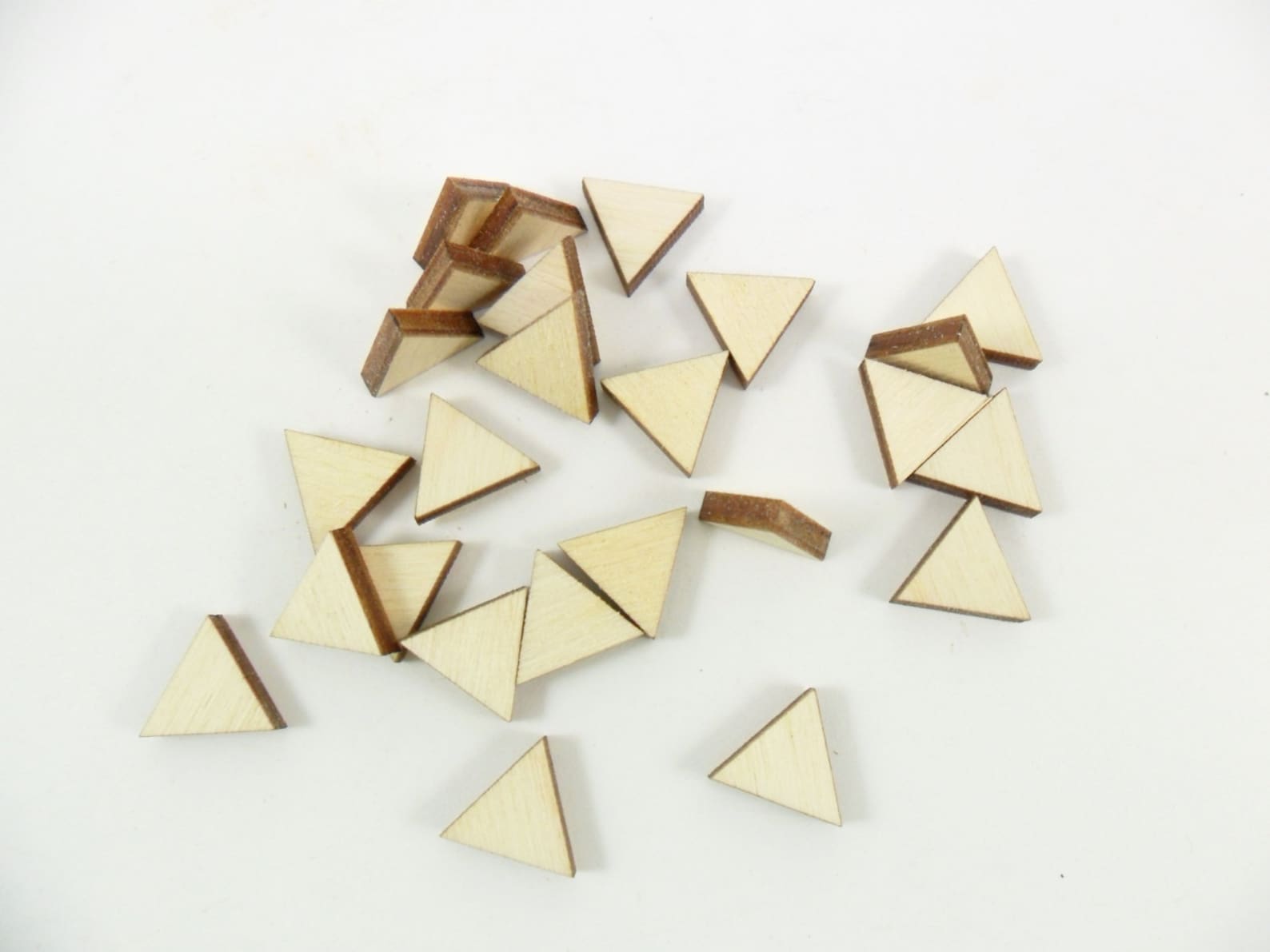 Triangle Stud Wood Earring Equilateral 1/2 X 1/2 X | Etsy