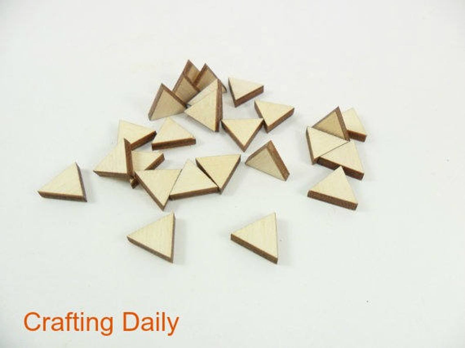 Triangle Stud Wood Earring Equilateral 1/2 X 1/2 X | Etsy