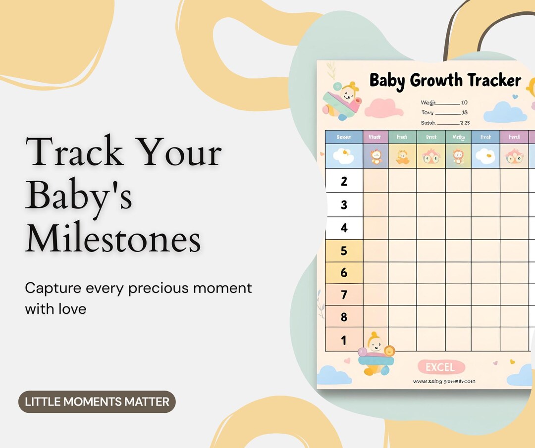 Little Steps Baby Growth Tracker - Etsy