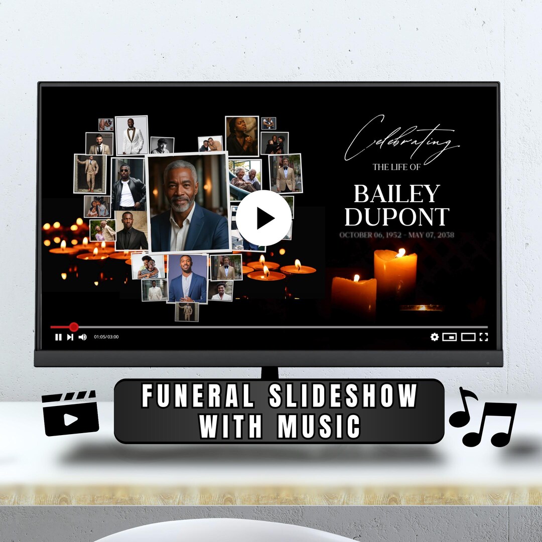 Funeral Memorial Slideshow – Celebration of Life Video, in Loving ...