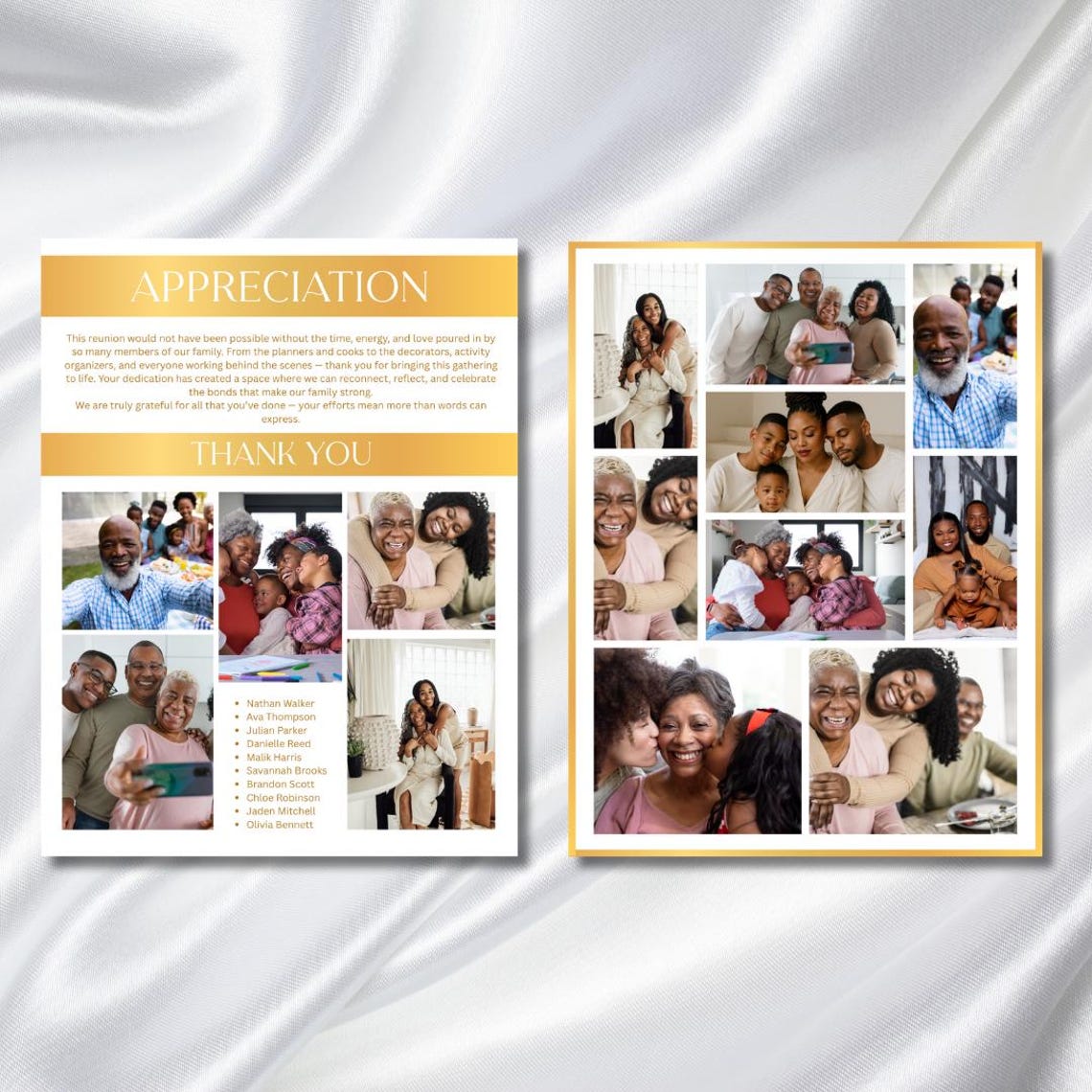 Family Reunion Program Template: Editable Keepsake Booklet (PDF ...