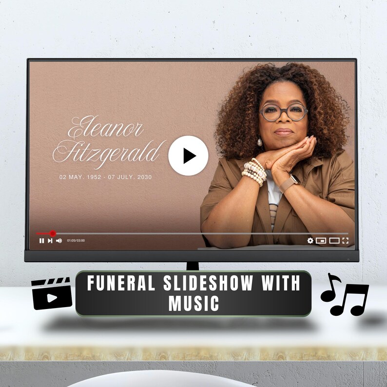 Custom Funeral Memorial Slideshow – Celebration of Life Video (24 Hour ...