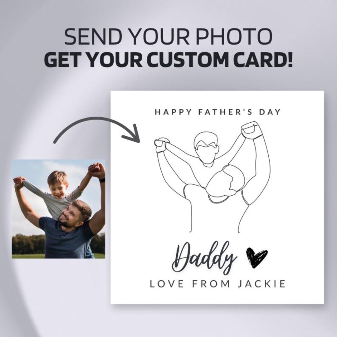 Custom Photo Father's Day Card (digital Download) - Etsy