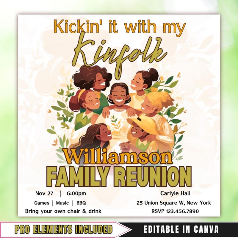 Family Reunion Flyer - Etsy