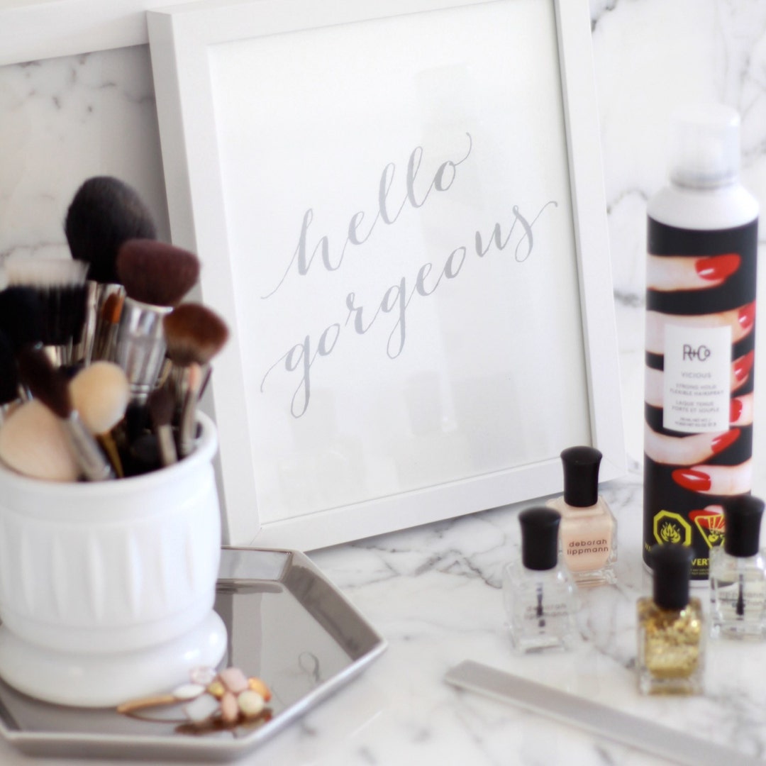 HELLO GORGEOUS PRINT // Hello Gorgeous Art // Hello Gorgeous Wall Art ...