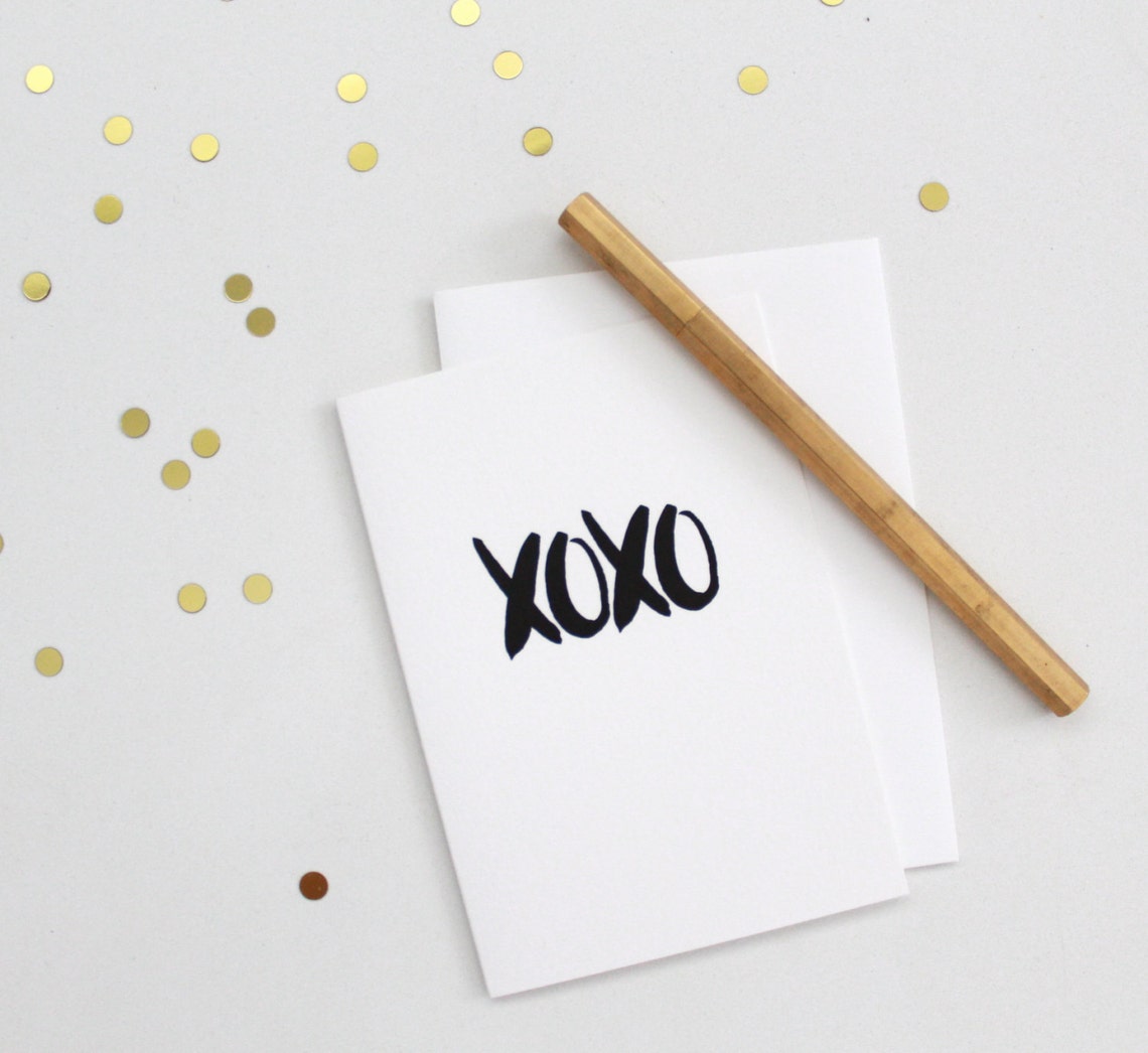 Xoxo Card / Hugs and Kisses Card / Anniversary Card / Generic - Etsy Canada
