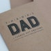 THANKS DAD CARD // Father's Day Card // Thanks Dad I - Etsy