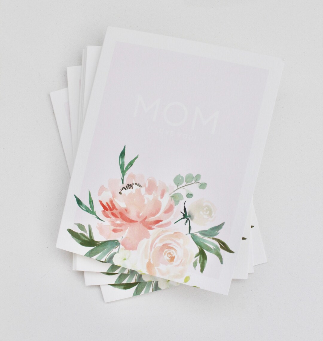 MOM I LOVE YOU / Mother's Day Card / Mom's Day / Mother's Day Greeting ...