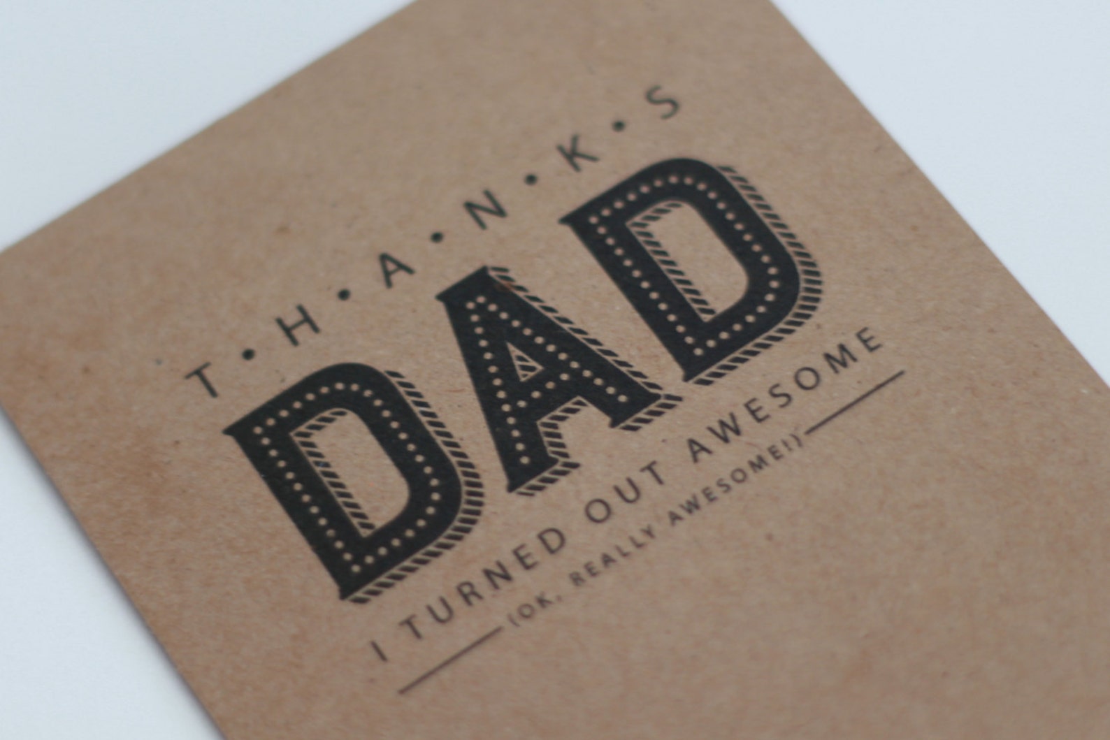 THANKS DAD CARD // Father's Day Card // Thanks Dad I | Etsy
