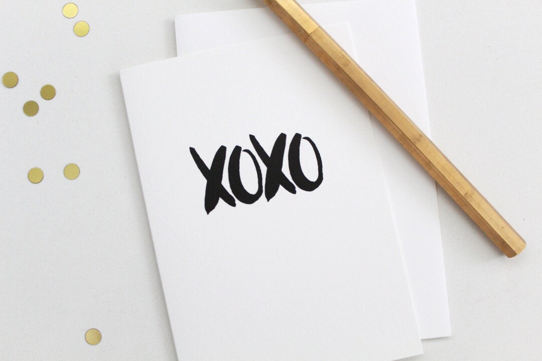 Xoxo Card / Hugs and Kisses Card / Anniversary Card / Generic - Etsy Canada
