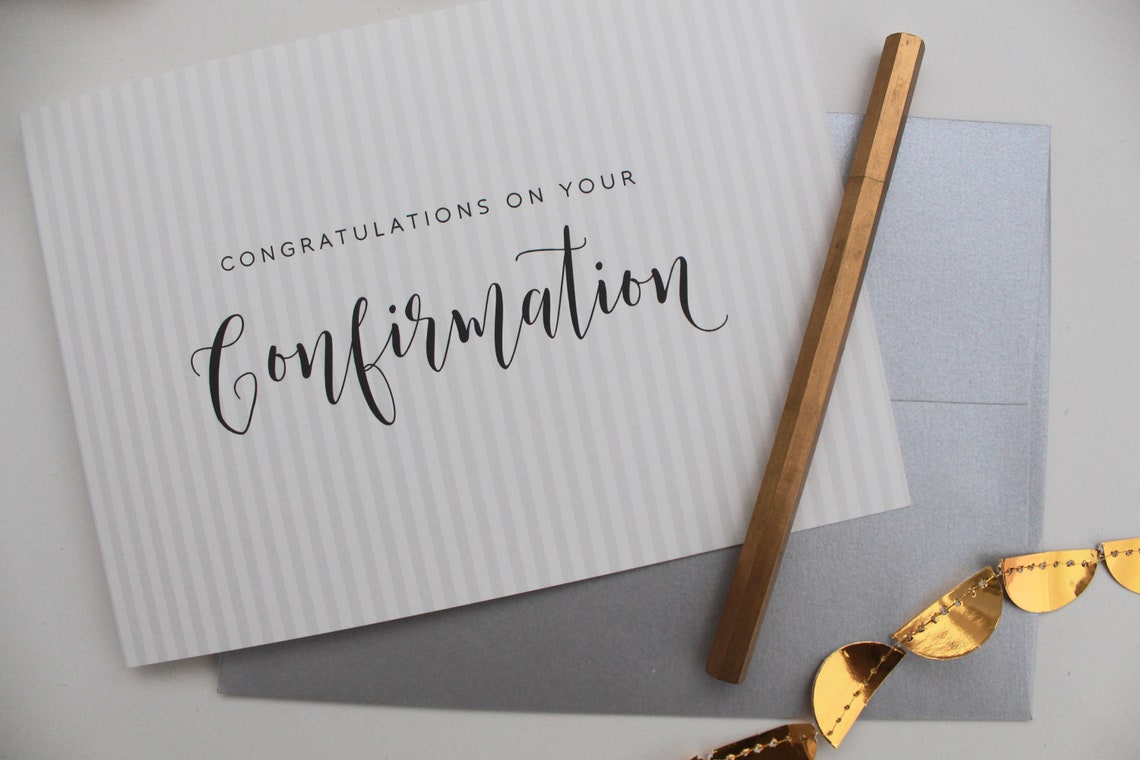 Confirmation Card / Card for Confirmation / Confirmation / - Etsy