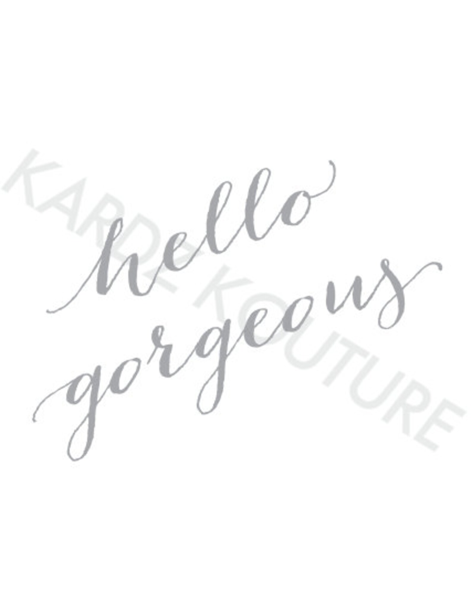 HELLO GORGEOUS PRINT // Hello Gorgeous Art // Hello Gorgeous - Etsy