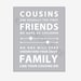 Typography Print cousins Art Print Art to Frame - Etsy