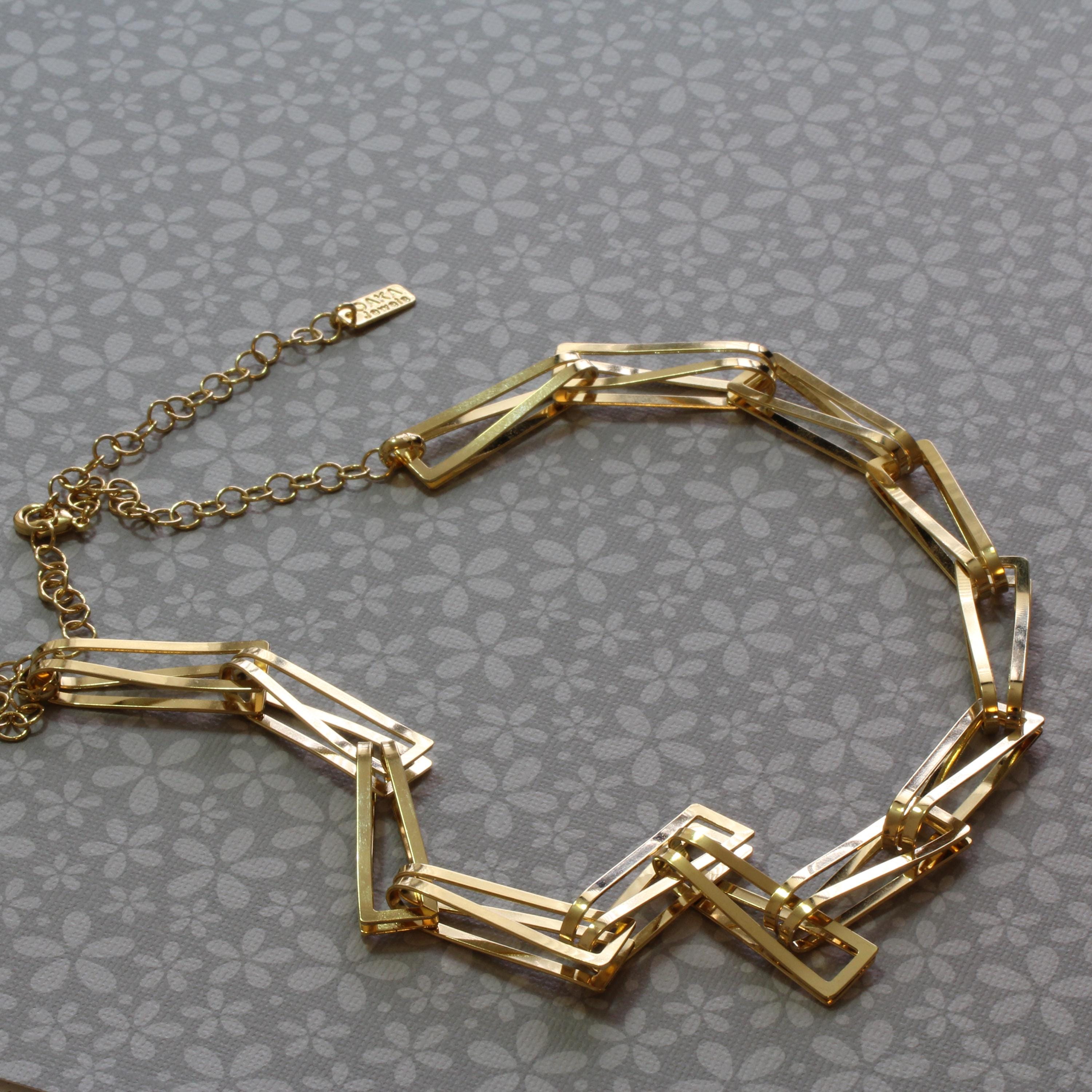 Stainless Steel Square Link Chain Necklace - Etsy