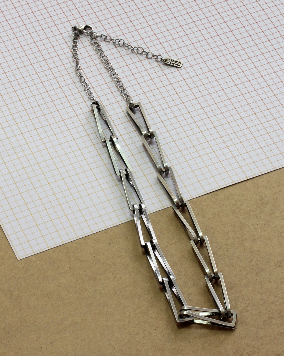 Stainless Steel Square Link Chain Necklace - Etsy