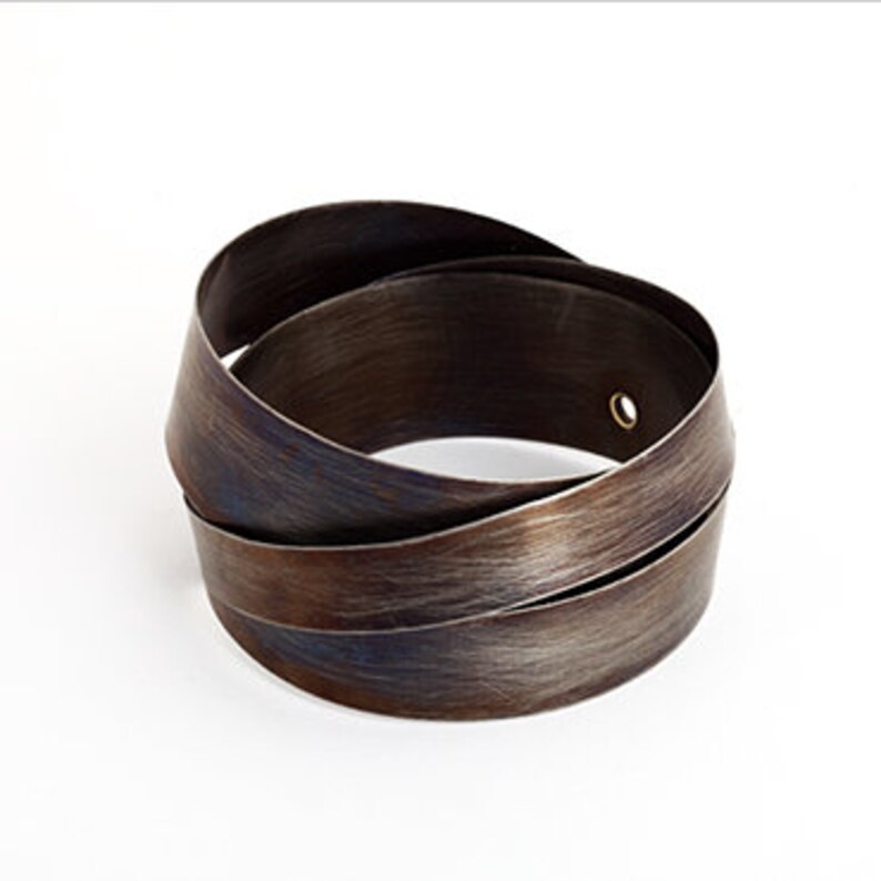 Anode Titanium Bangle Bracelet , Wrist Cuff Bracelet - Etsy