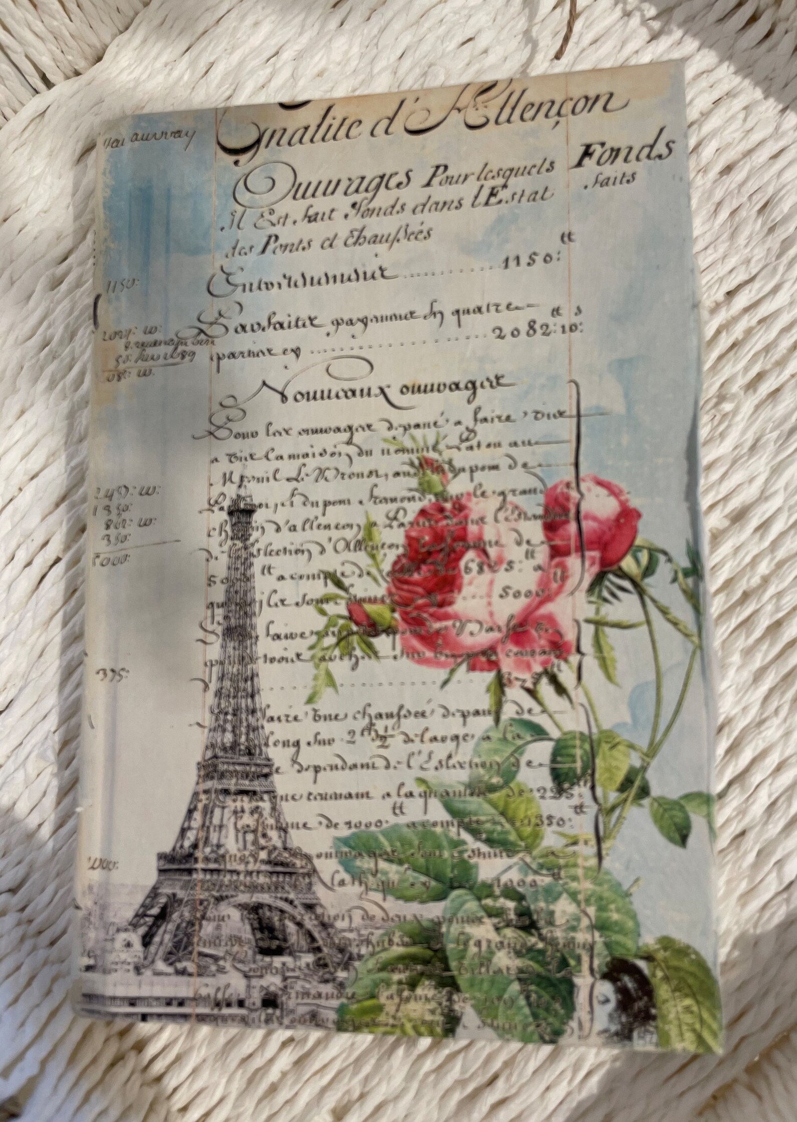 Old Book Decor, Altered Book, Up-cycled Book, Shabby Chic Decor, French ...