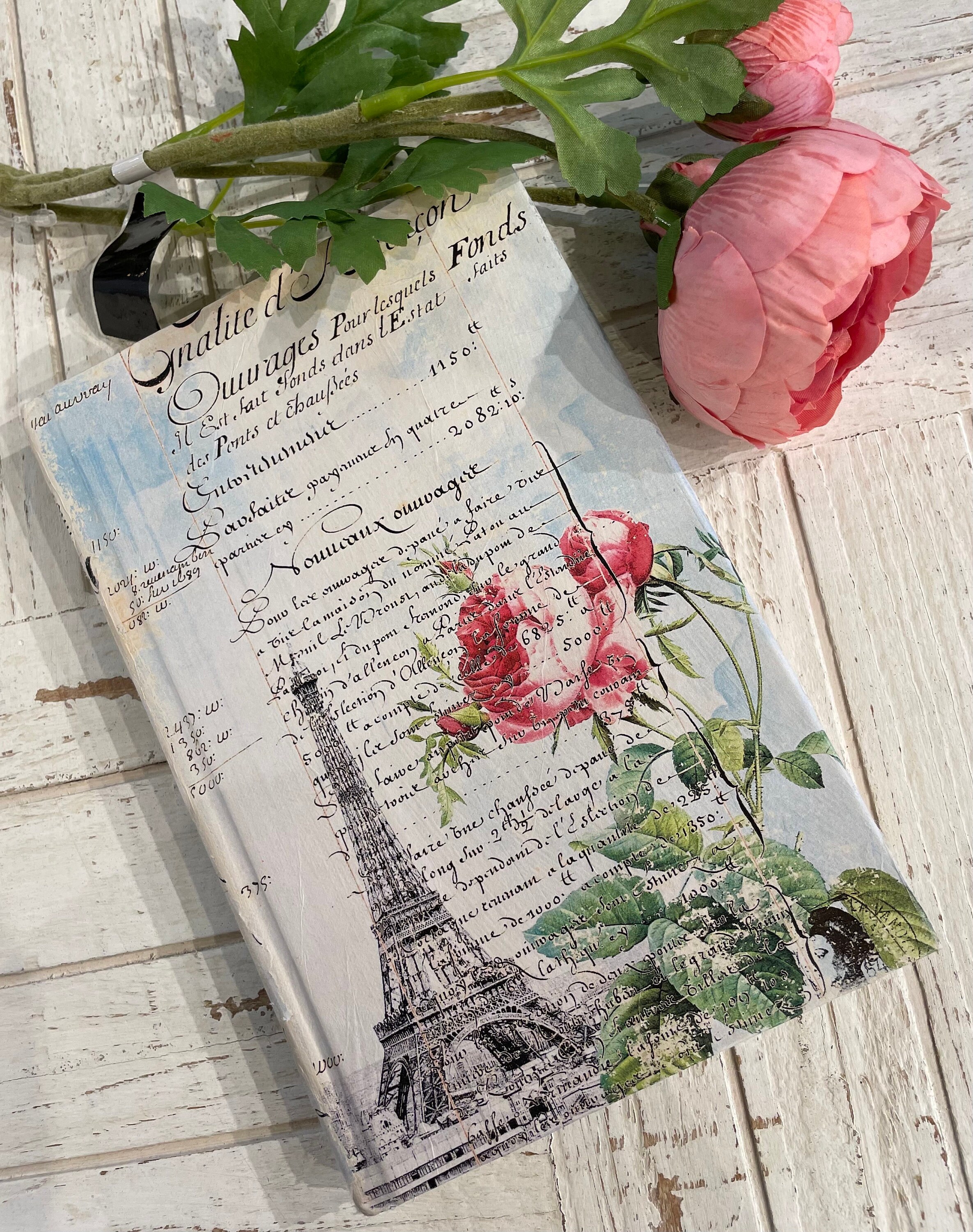 Old Book Decor, Altered Book, Up-cycled Book, Shabby Chic Decor, French ...