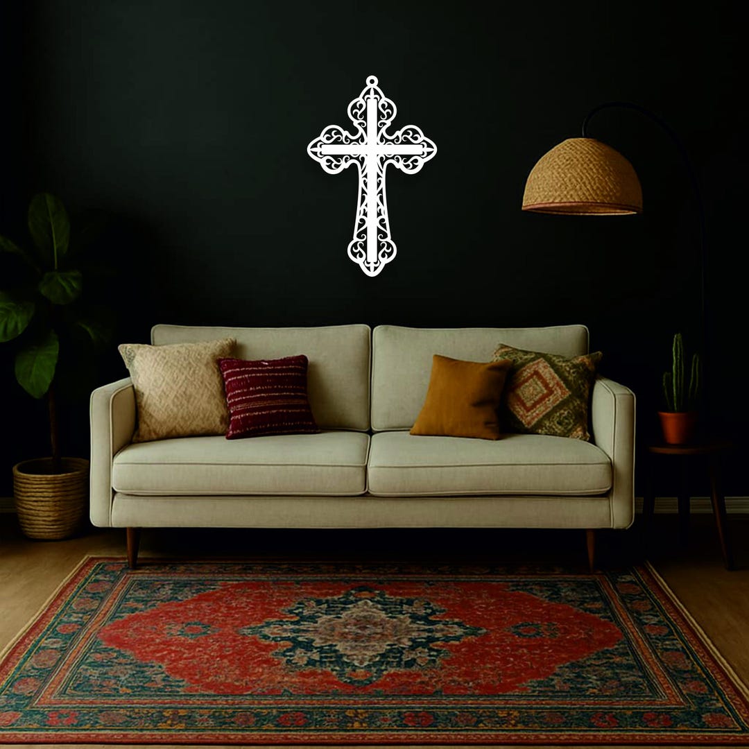 Extra Large Wooden Wall Cross: Rustic Christian Home Decor - Etsy