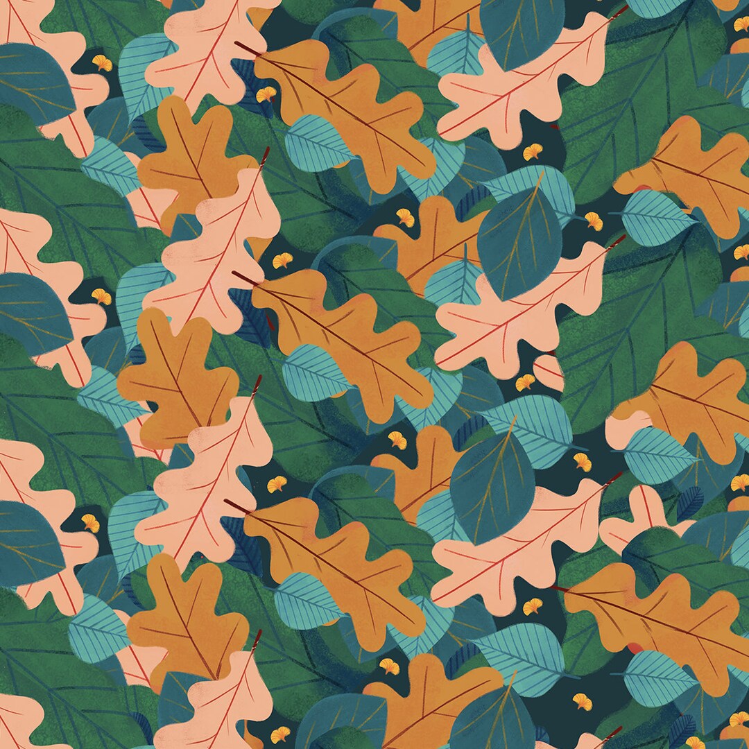 Autumn Leaves Wrapping Paper - Etsy