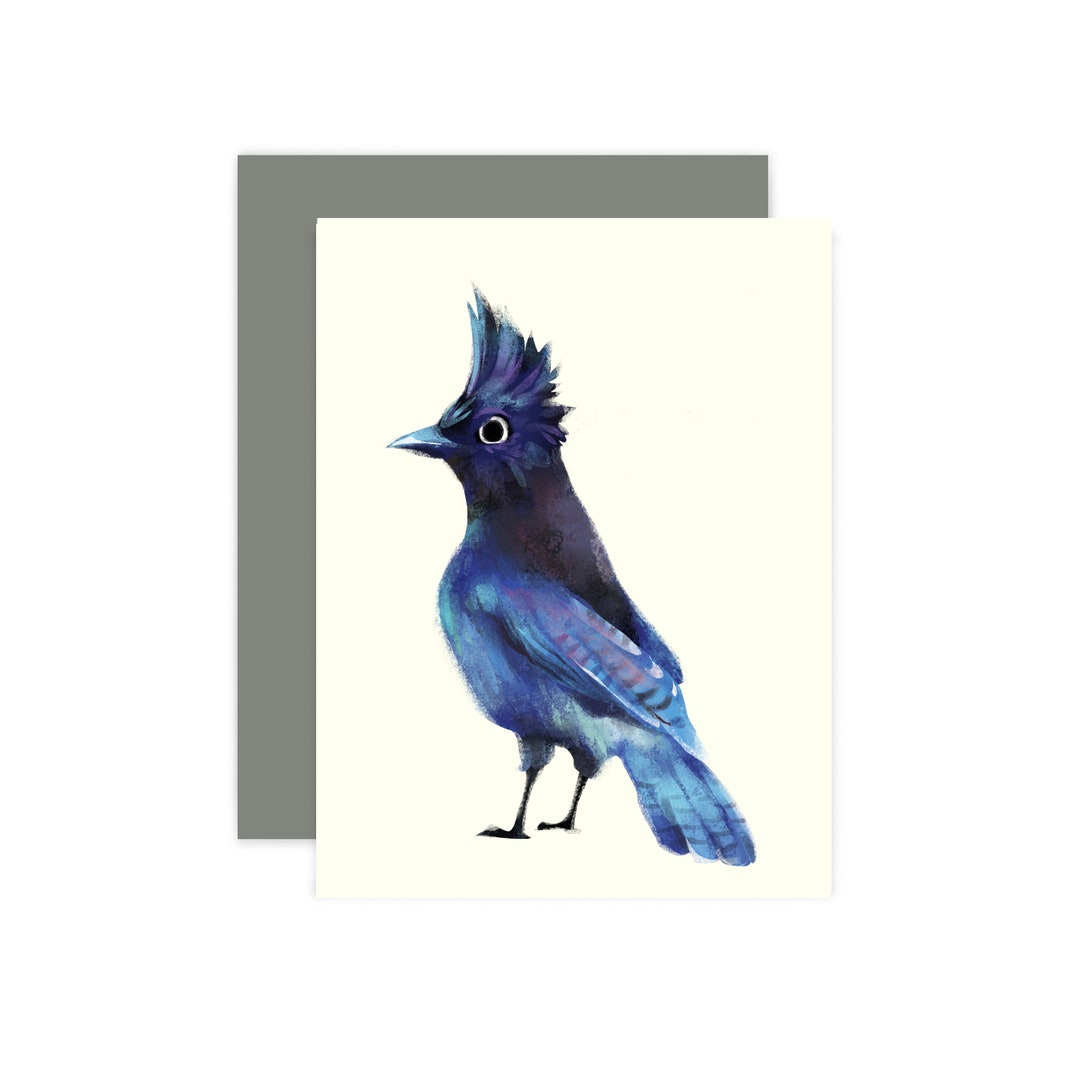 Steller's Jay Card - Etsy
