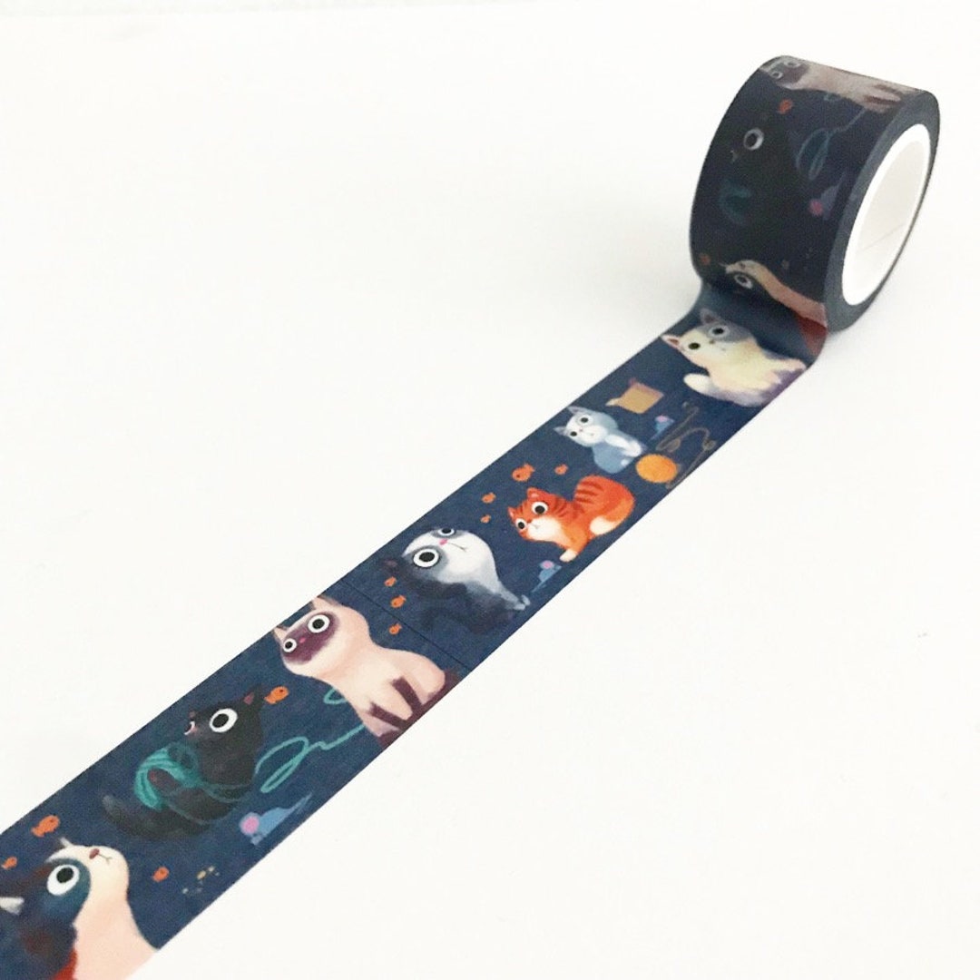 Wide Meow Washi Tape - Etsy